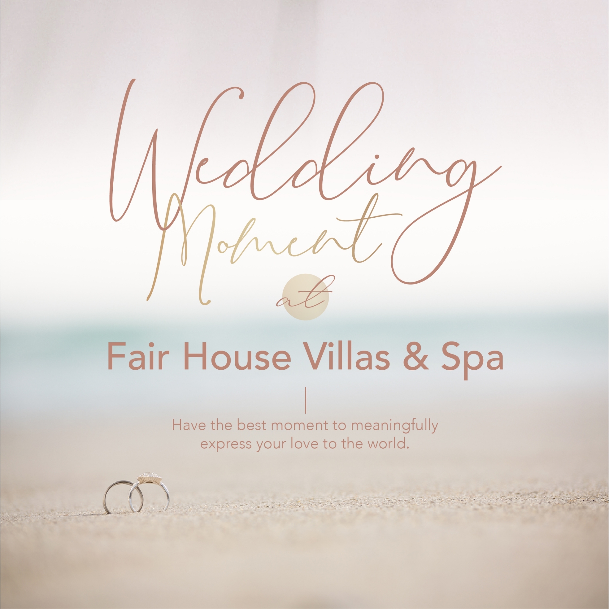 Wedding moment is the precious memorable moments at Fair House Villas & Spa